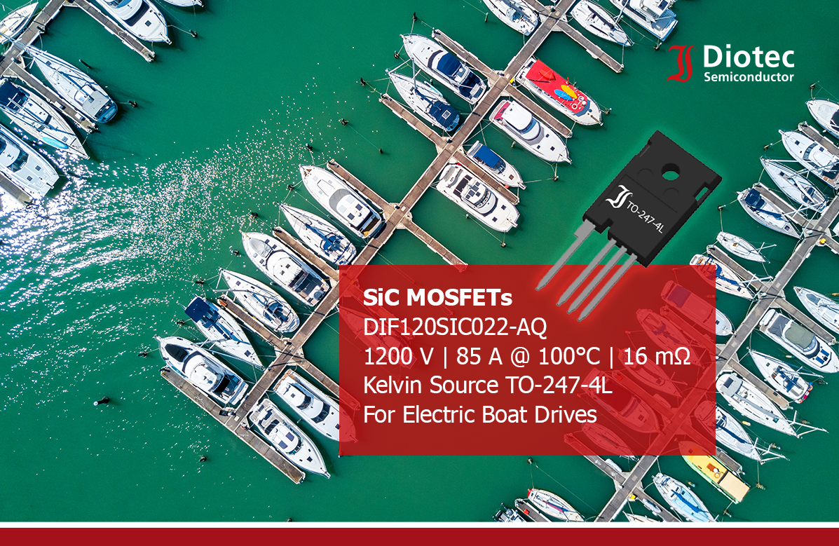 Elektro-Yachten - Emissionsfreier Wassersport dank SiC-Mosfet DIF120SIC022-AQ